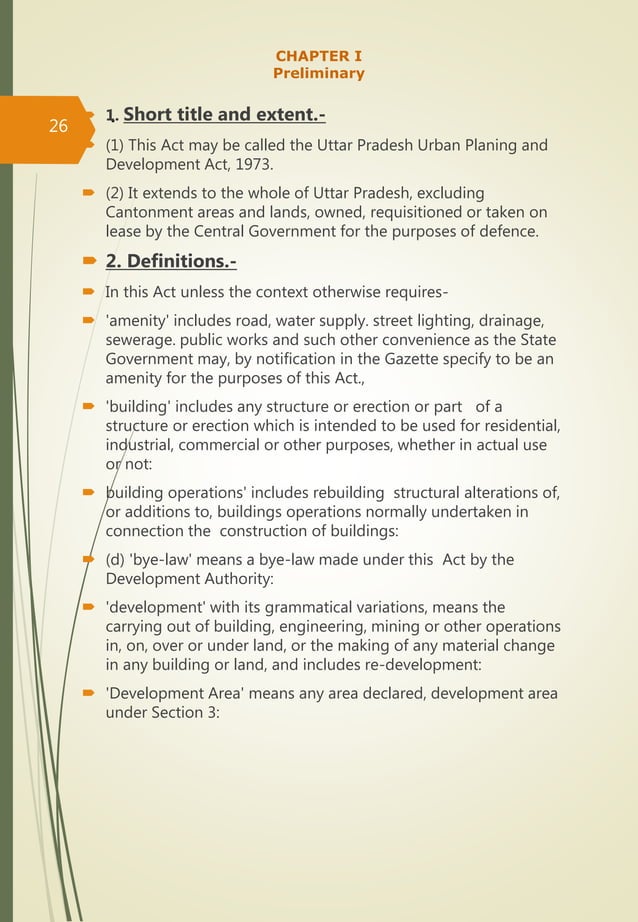 Building bye laws, acts, rules and regulations | PPTX