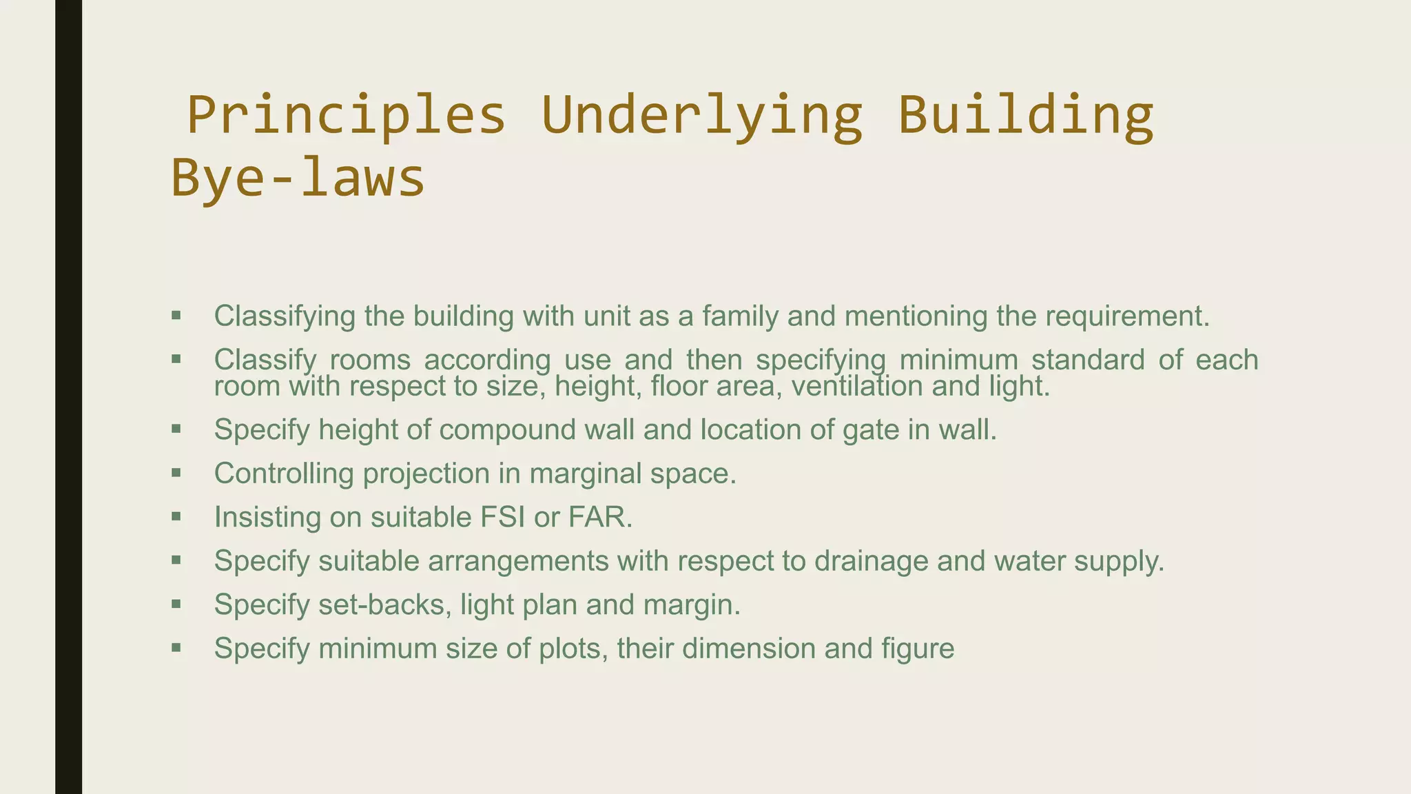 Building bye laws | PPTX