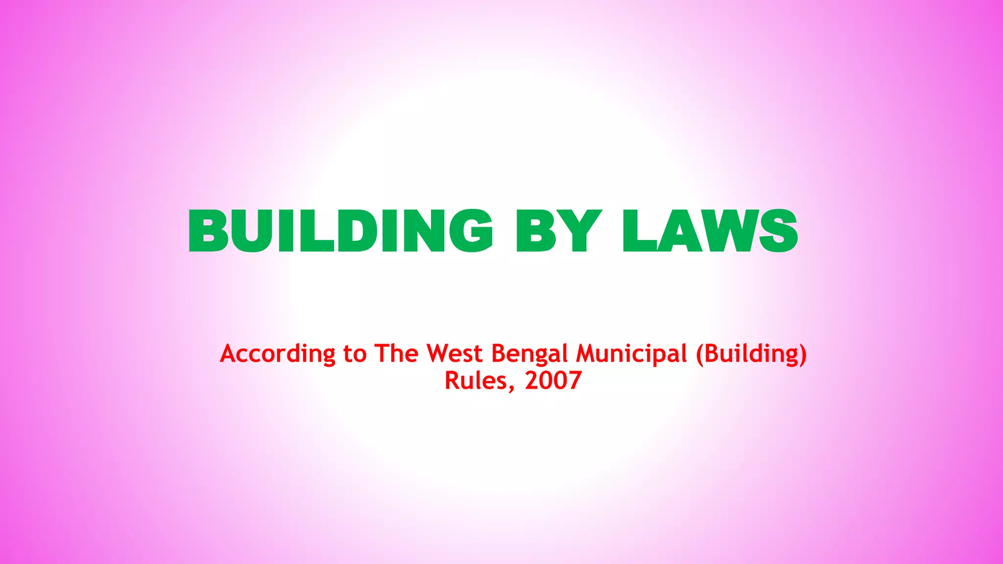 Building by laws | PPT