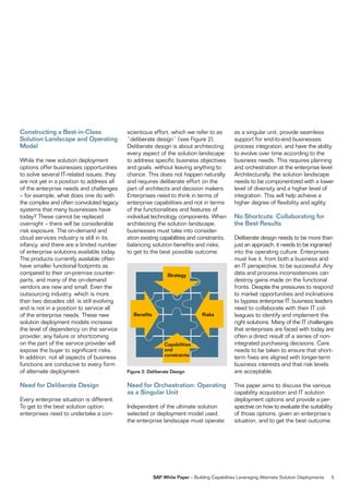 Building capabilities leveraging alternate solution deployments | PDF