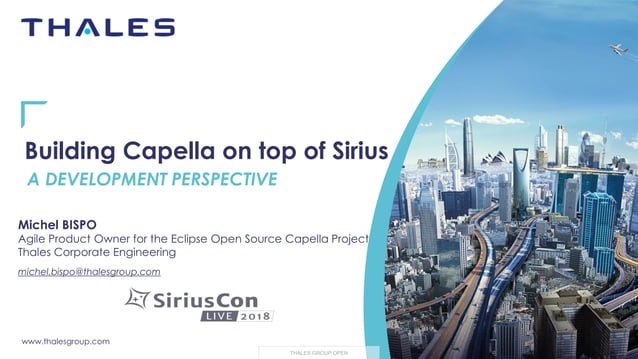 [SiriusCon 2018] Building Capella on Top of Sirius: a Development Perspective | PPT