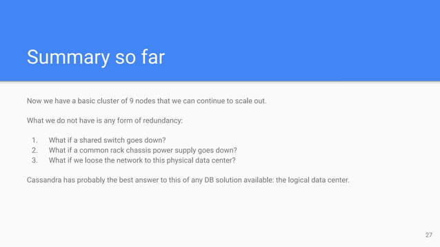 Building Apache Cassandra clusters for massive scale | PPT