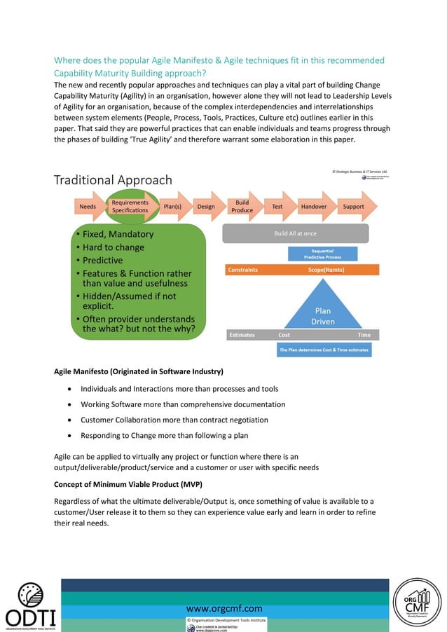 How to build Change Capability - Agility | PDF | Computer Software and Applications | Computing
