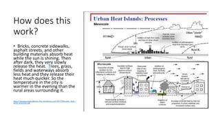 Building cities and creating urban heat islands | PPTX