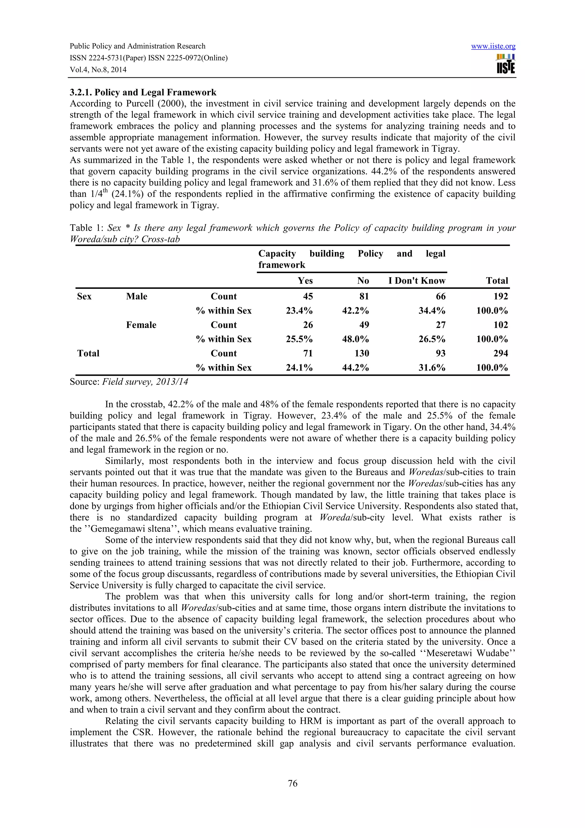 Building civil service capacity in ethiopia | PDF