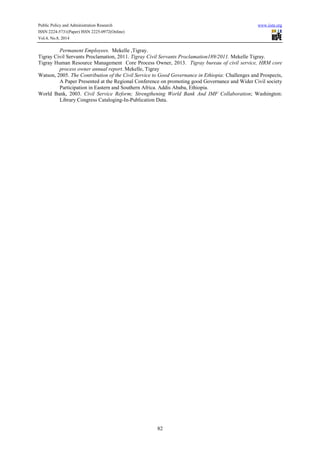 Building civil service capacity in ethiopia | PDF