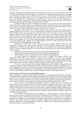 Building civil service capacity in ethiopia | PDF