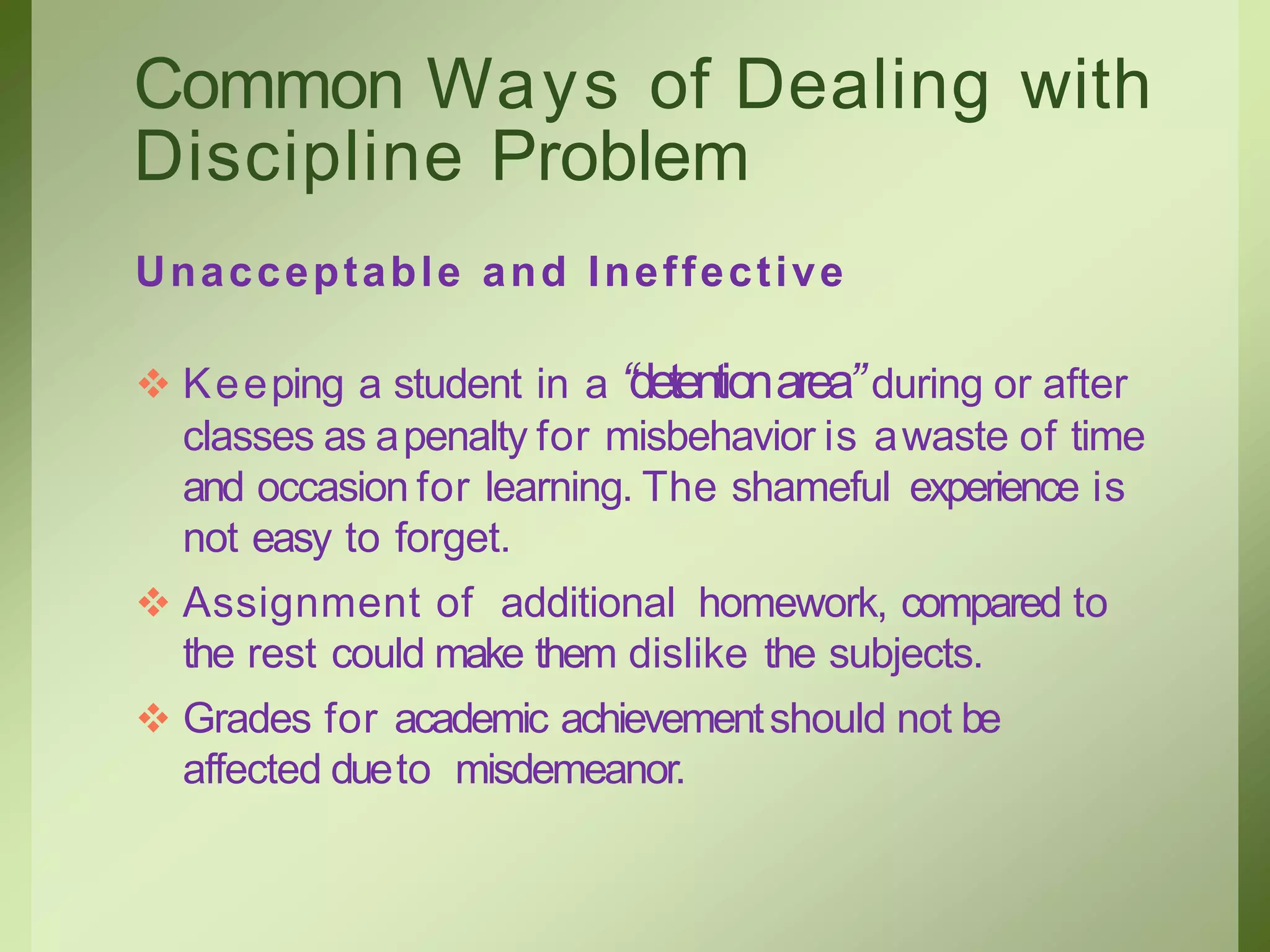Building classroom discipline | PPTX