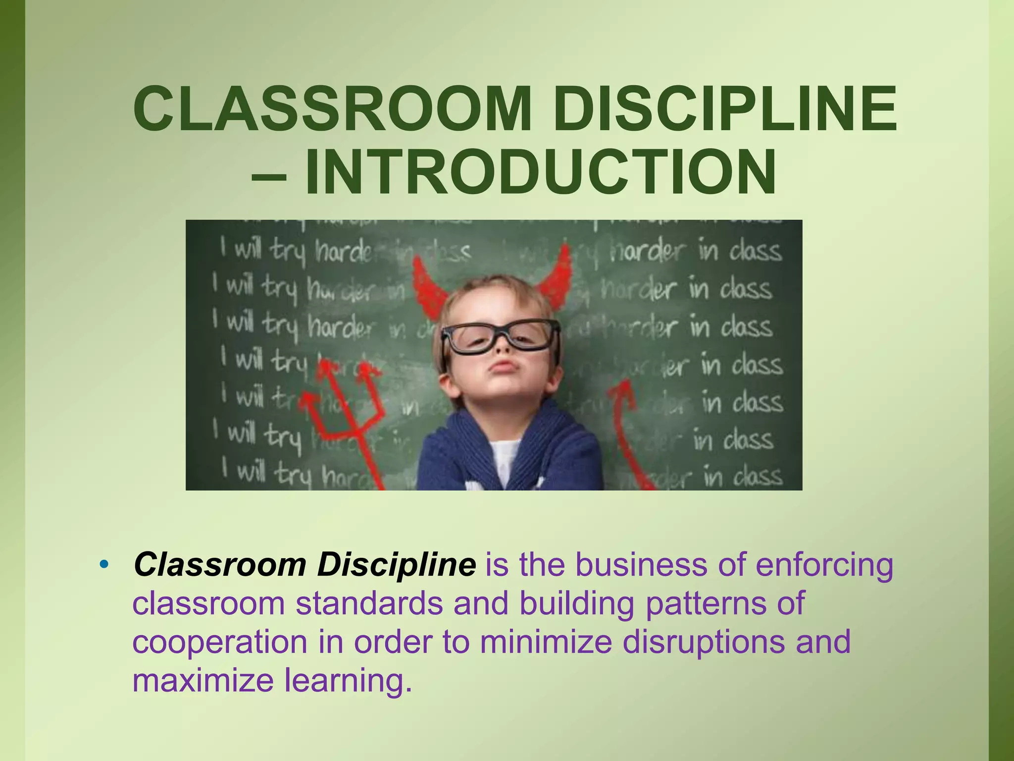 Building classroom discipline | PPTX