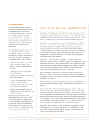 Building Clinical Integration as a Foundation to Become a Successful ...