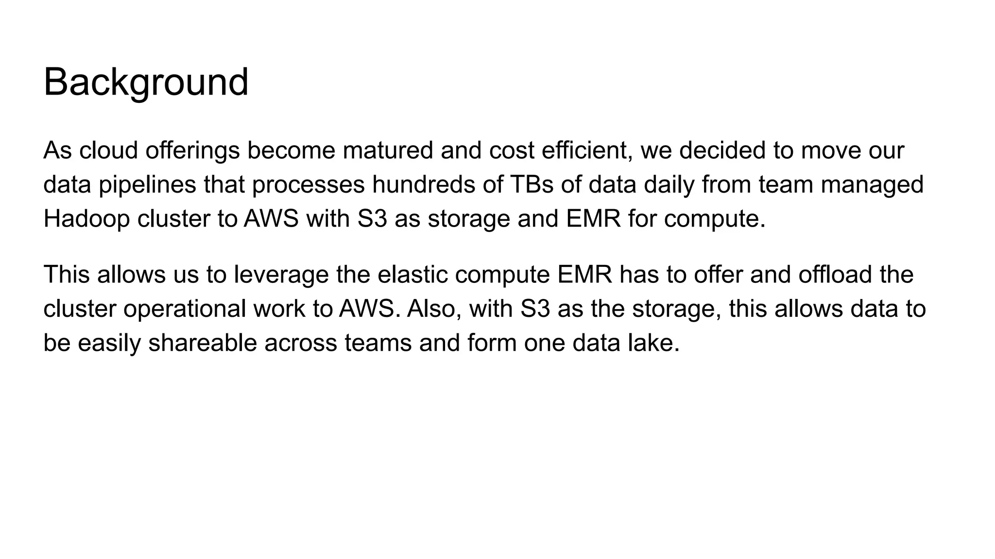 Building Cloud Native Analytical Pipelines on AWS | PPT
