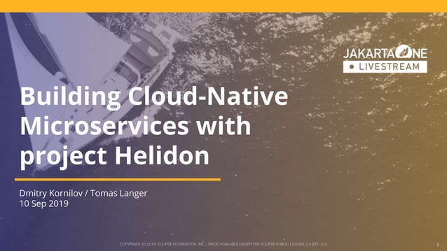Building cloud native microservices with project Helidon | PPTX