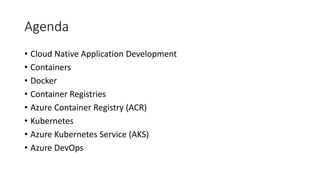 Building Cloud Native Applications Using Azure Kubernetes Service | PPTX