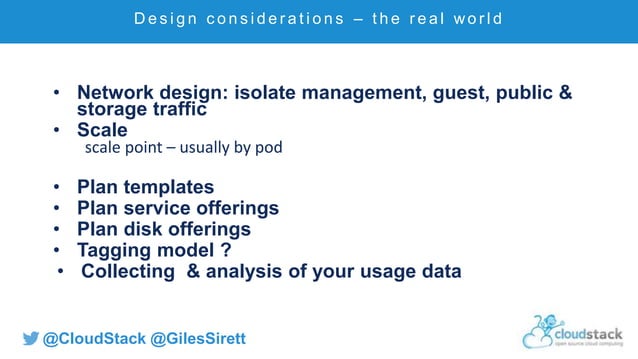 Building clouds with apache cloudstack apache roadshow 2018 | PPTX | Cloud Computing | Internet