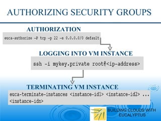 Building clouds with eucalyptus | PPT