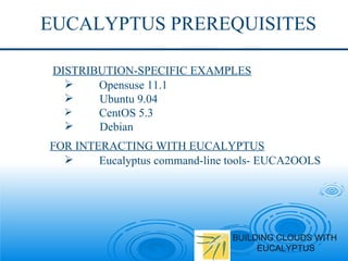 Building clouds with eucalyptus | PPT