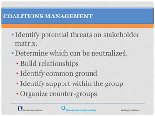Building coalitions | PDF