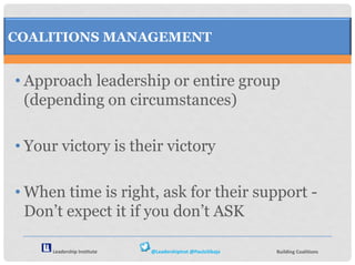 Building coalitions | PDF
