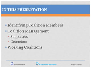 Building coalitions | PDF