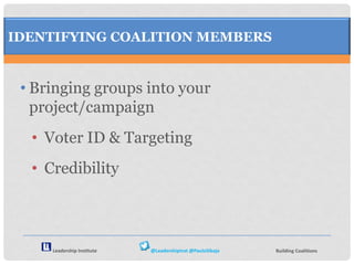 Building coalitions | PDF