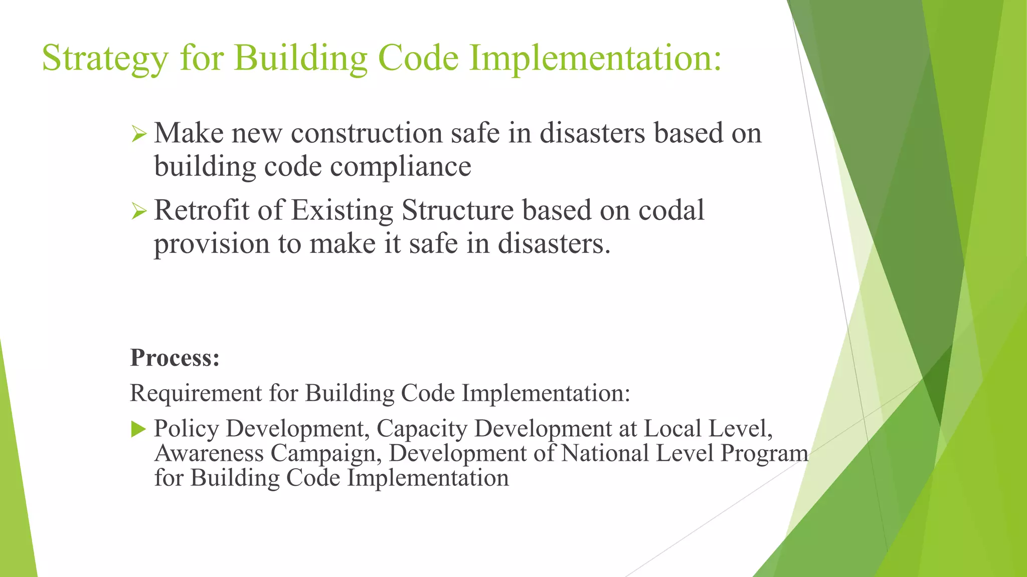 Nepal National Building Code: Need, Formulation and Implementation Strategy | PPTX