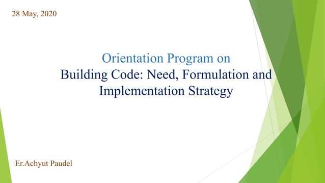Nepal National Building Code: Need, Formulation and Implementation Strategy | PPTX ...