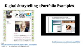 Building coherent digital identity with a digital storytelling | PPTX