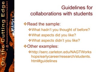 Building Collaborative Relationships for Research | PPTX | Resume ...