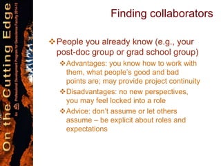 Building Collaborative Relationships for Research | PPTX