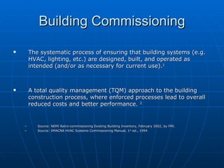 Building Commissioing Rev Feb 21 | PPT | Construction Industry | Industries
