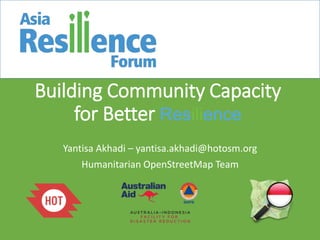 Building Community Capacity for Better Resilience | PPTX