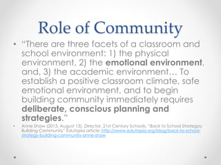 Building community in the classroom maha bali | PPTX | Homework and ...