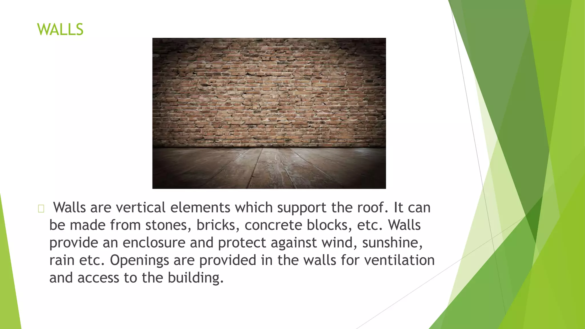 components of buildings | PPTX