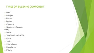 components of buildings | PPTX