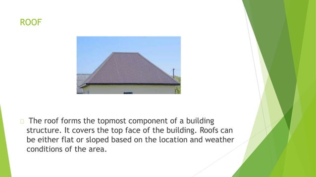 components of buildings | PPTX | Civil Engineering Industry | Industries