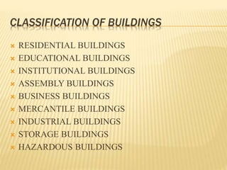 Building components and classification | PPT