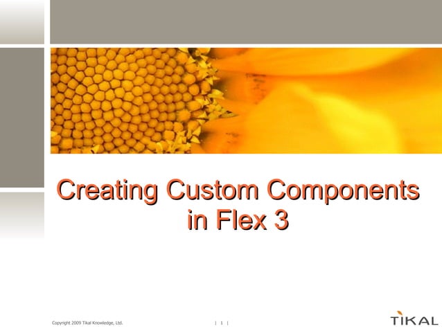 Building Components In Flex3 | PPT | Web Development | Internet