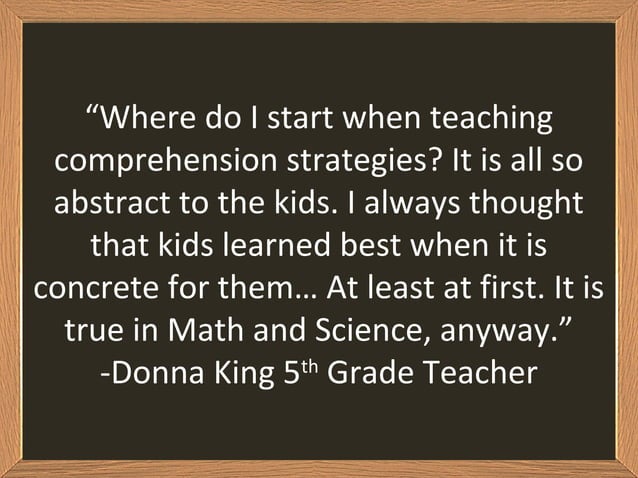 Building Comprehension through Concrete Examples by Erin Case & Sarah ...