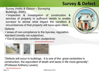 Building condition survey whats more | PPTX