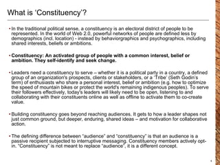 Building constituency: a communications approach for open leaders | PPT