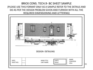 Brick Construction techniques | PPT