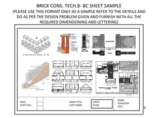 Brick Construction techniques | PPT