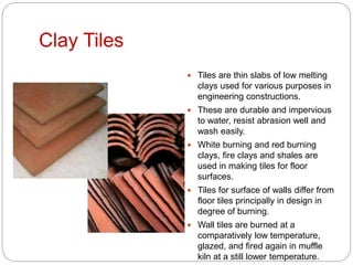 Construction Techniques using clay products | PPTX