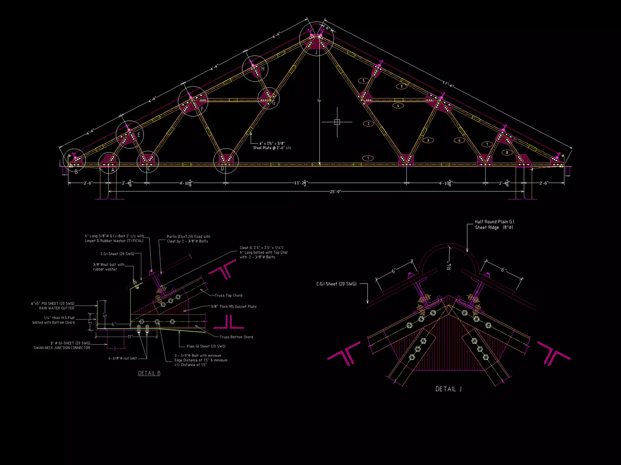 Building construction 4- steel connection, Trusses, Joints, Foundations ...
