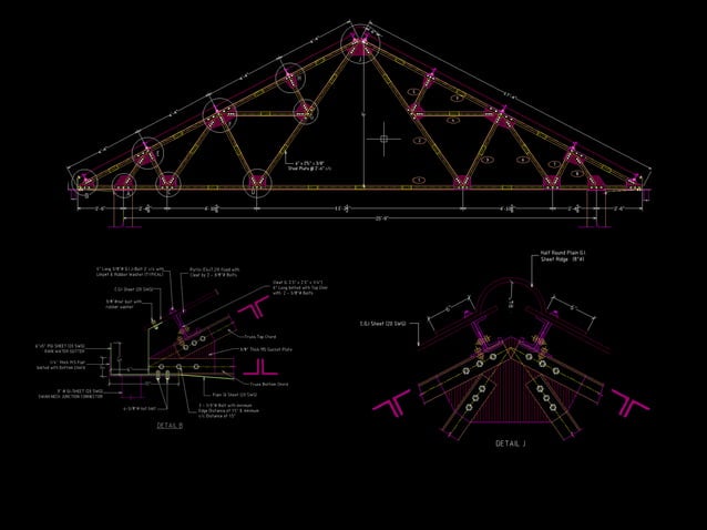 Building construction 4- steel connection, Trusses, Joints, Foundations ...