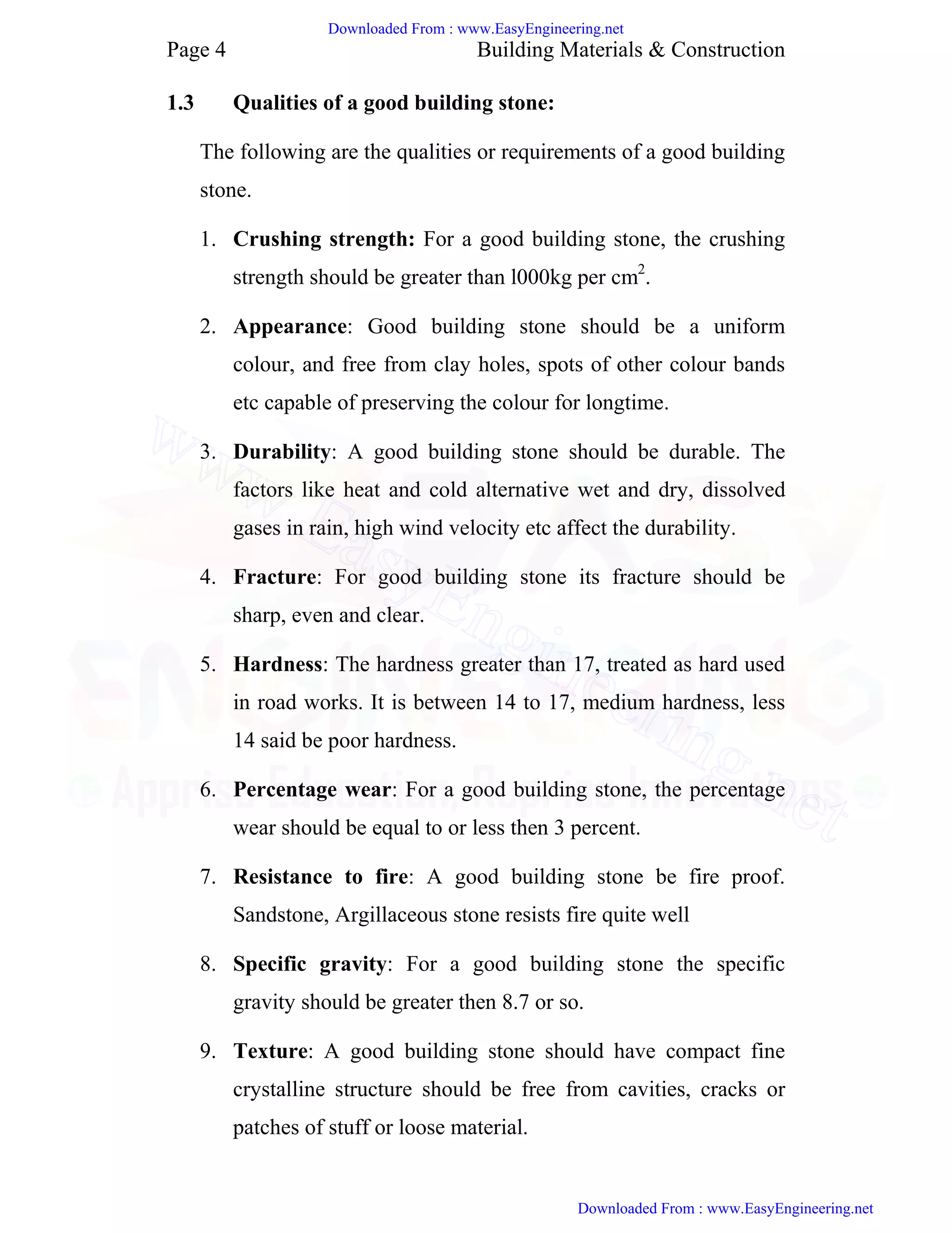 Building construction and materials notes | PDF