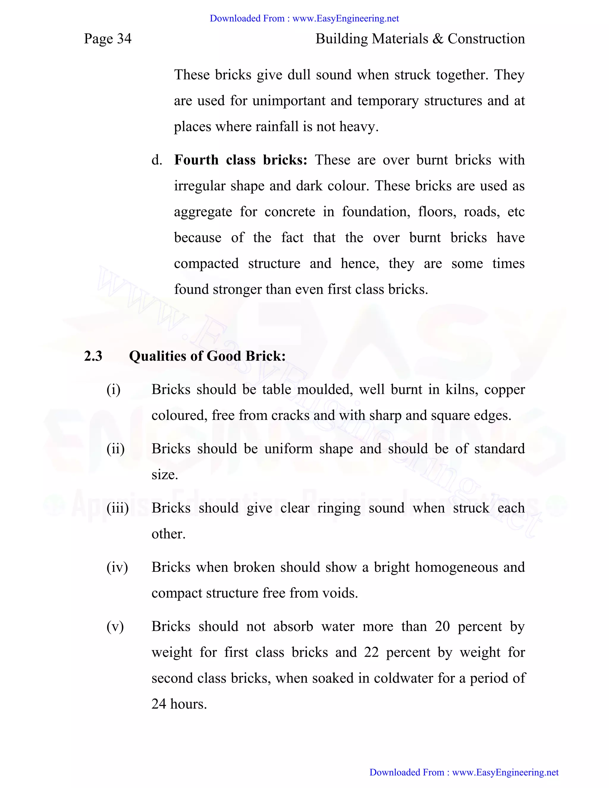 Building construction and materials notes | PDF | Civil Engineering ...