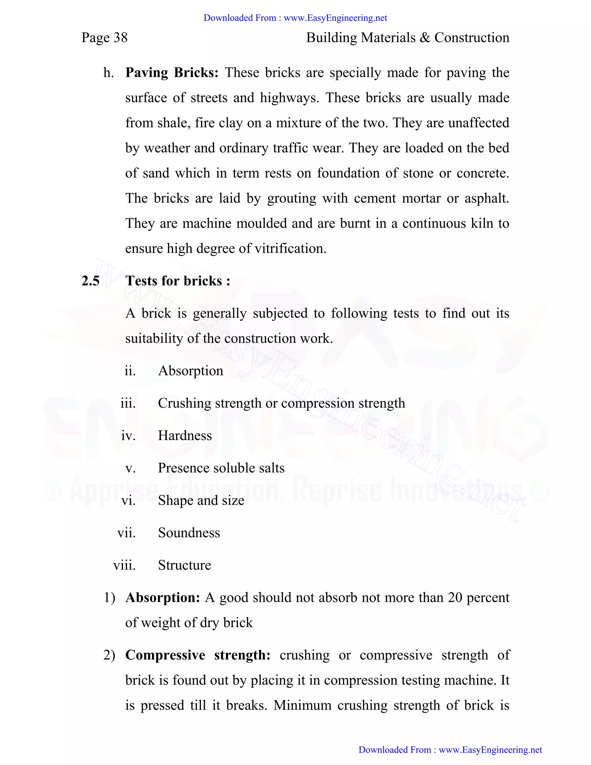 Building construction and materials notes | PDF