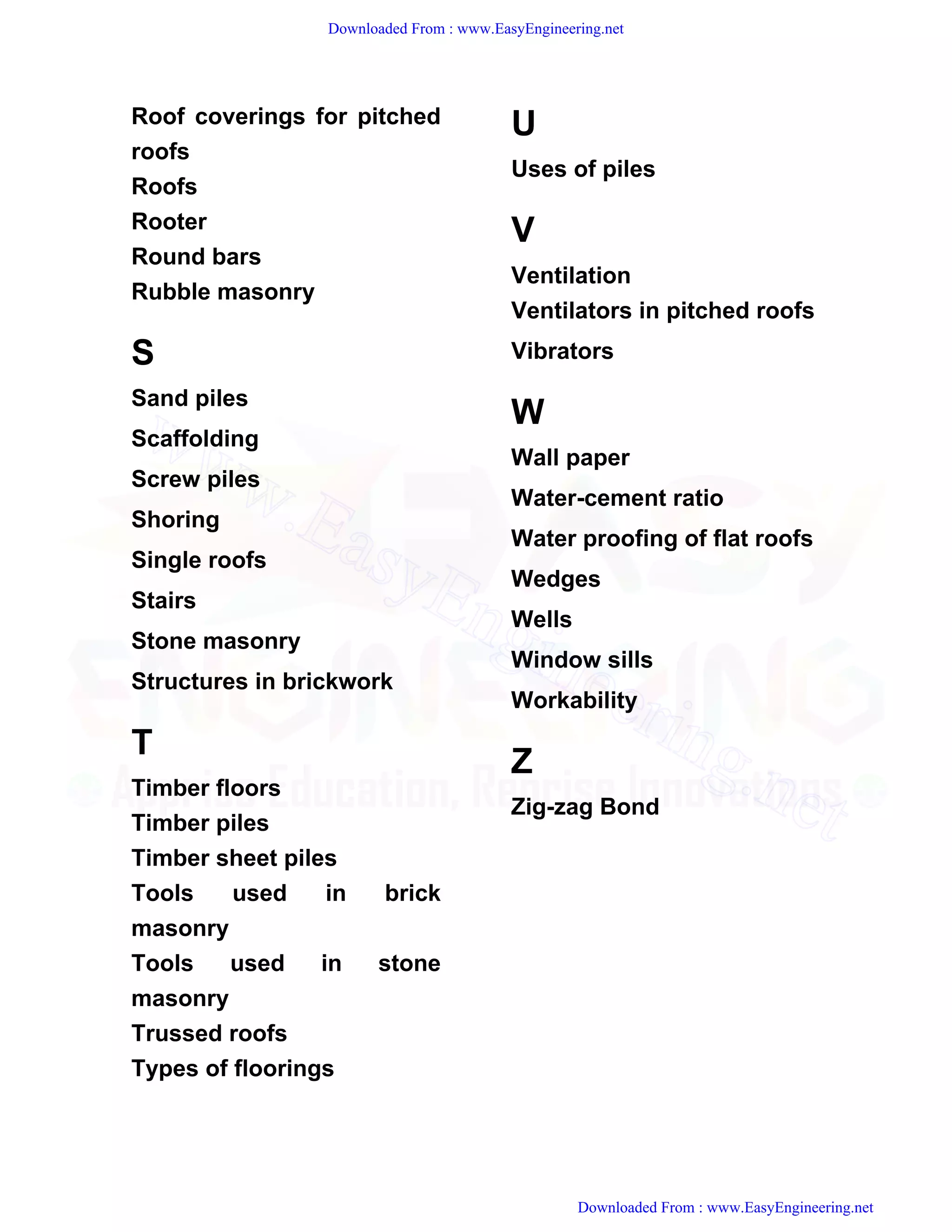 Building construction and materials notes | PDF