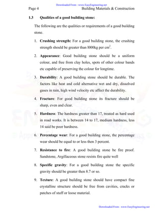 Building construction and materials notes | PDF